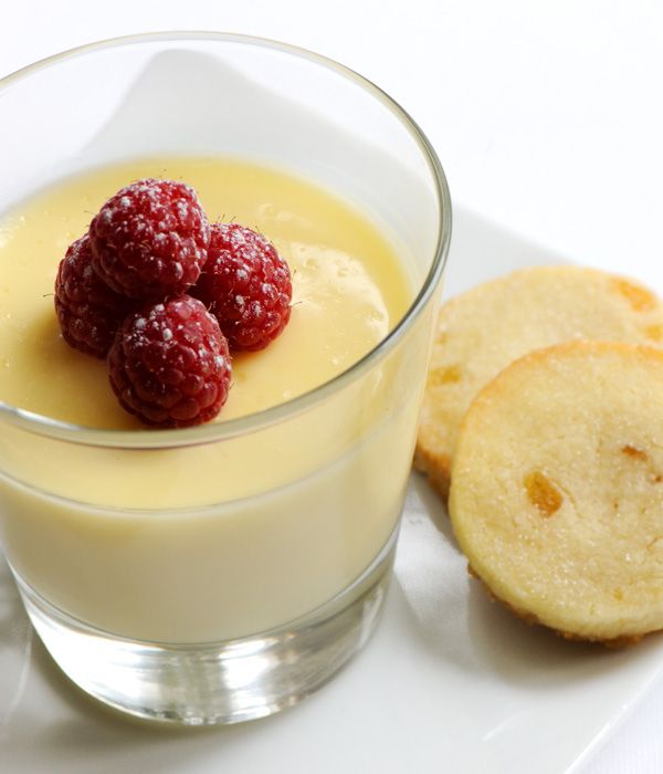 Lemon Posset with shortbread | Trinity College Oxford